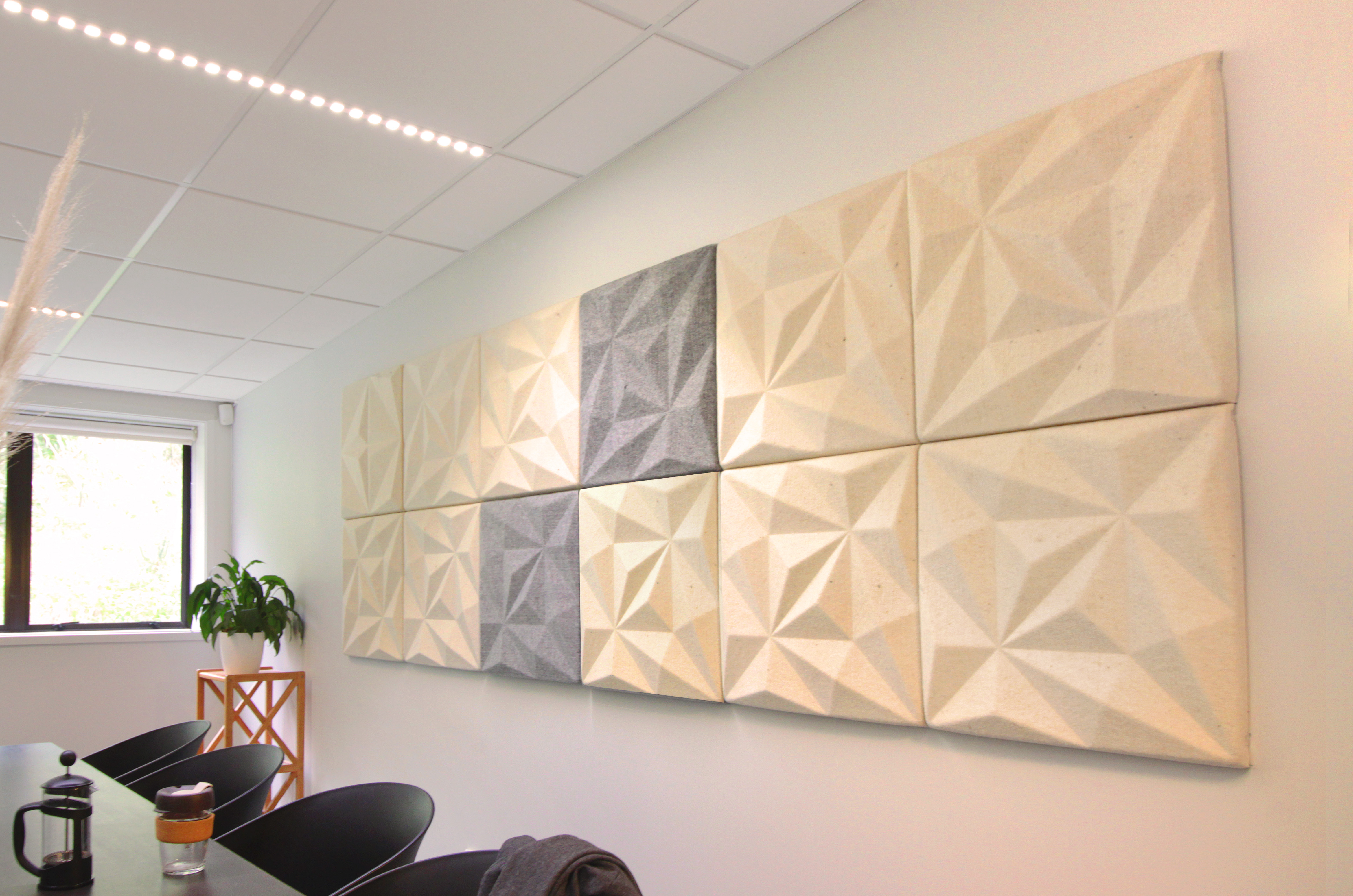 T&R Interior Systems - Floc 3D Wool Acoustic Tiles