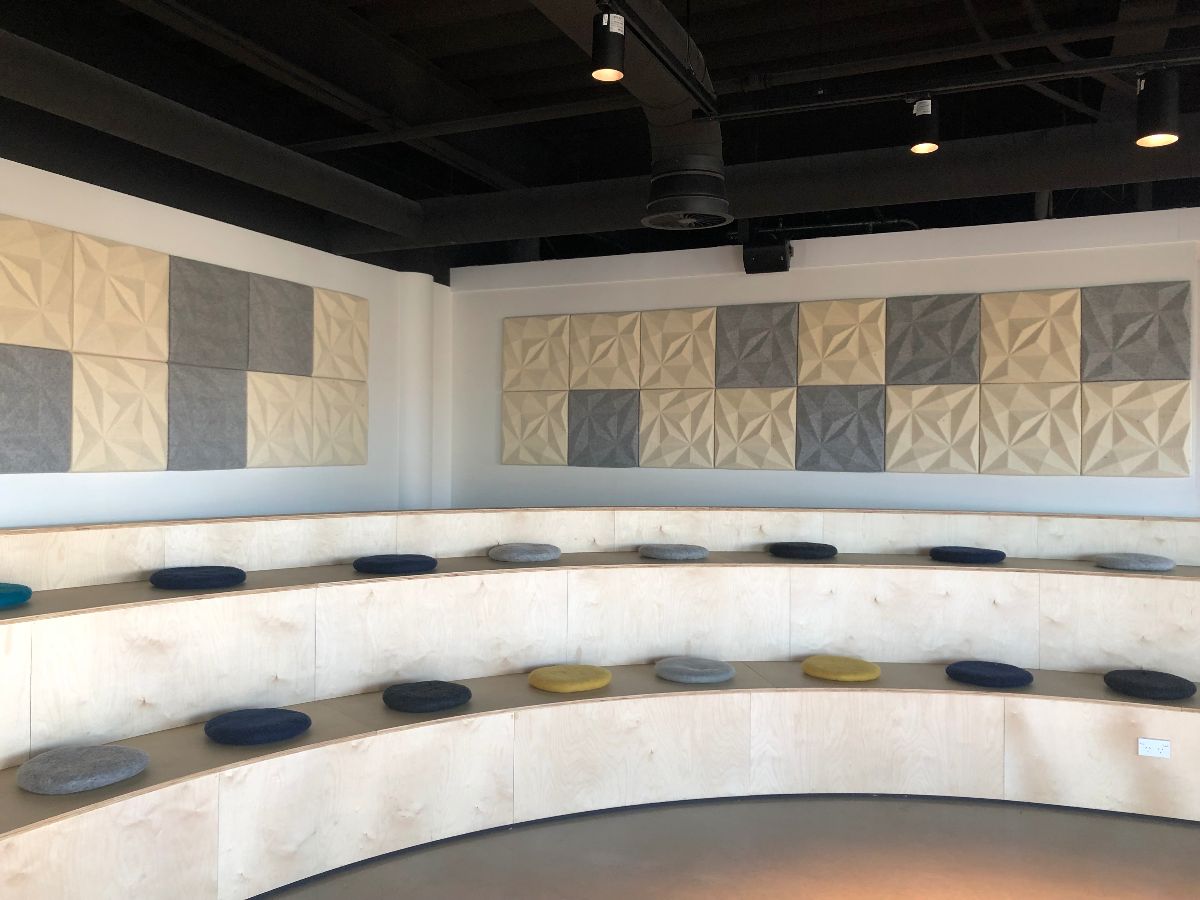 T&R Interior Systems - Floc 3D Wool Acoustic Tiles