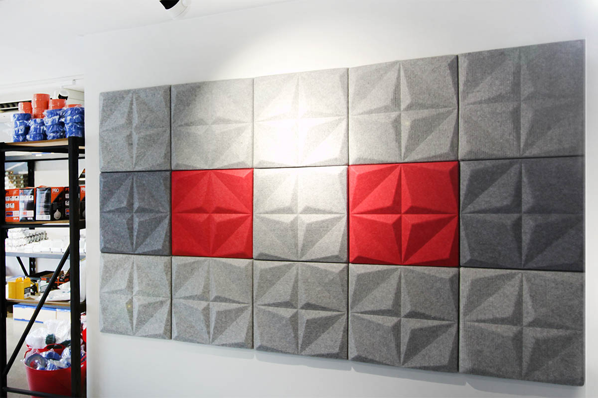 T&R Interior Systems - Floc 3D Wool Acoustic Tiles