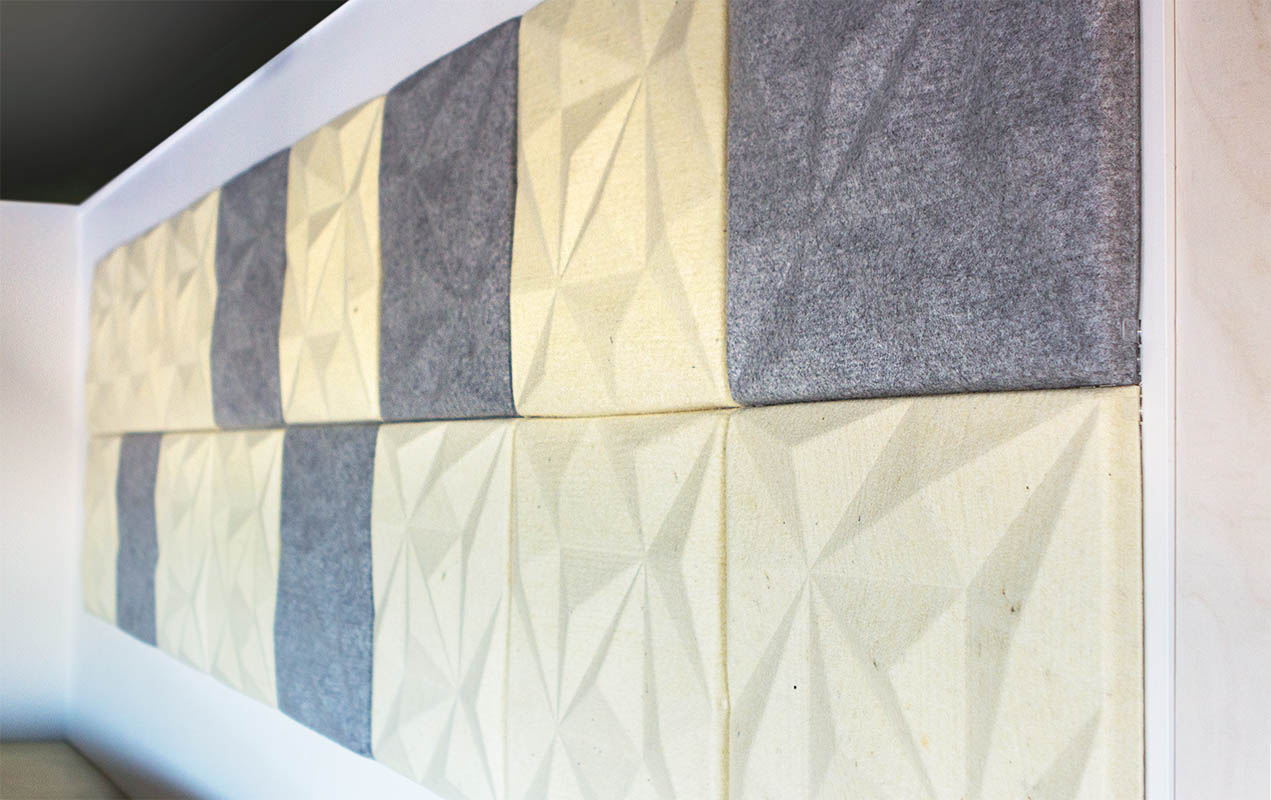 T&R Interior Systems - Floc 3D Wool Acoustic Tiles